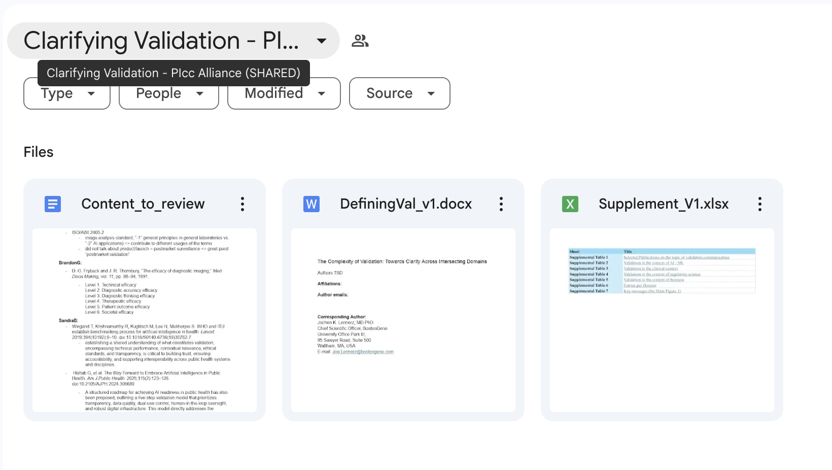 Clarifying Validation — PIcc Alliance